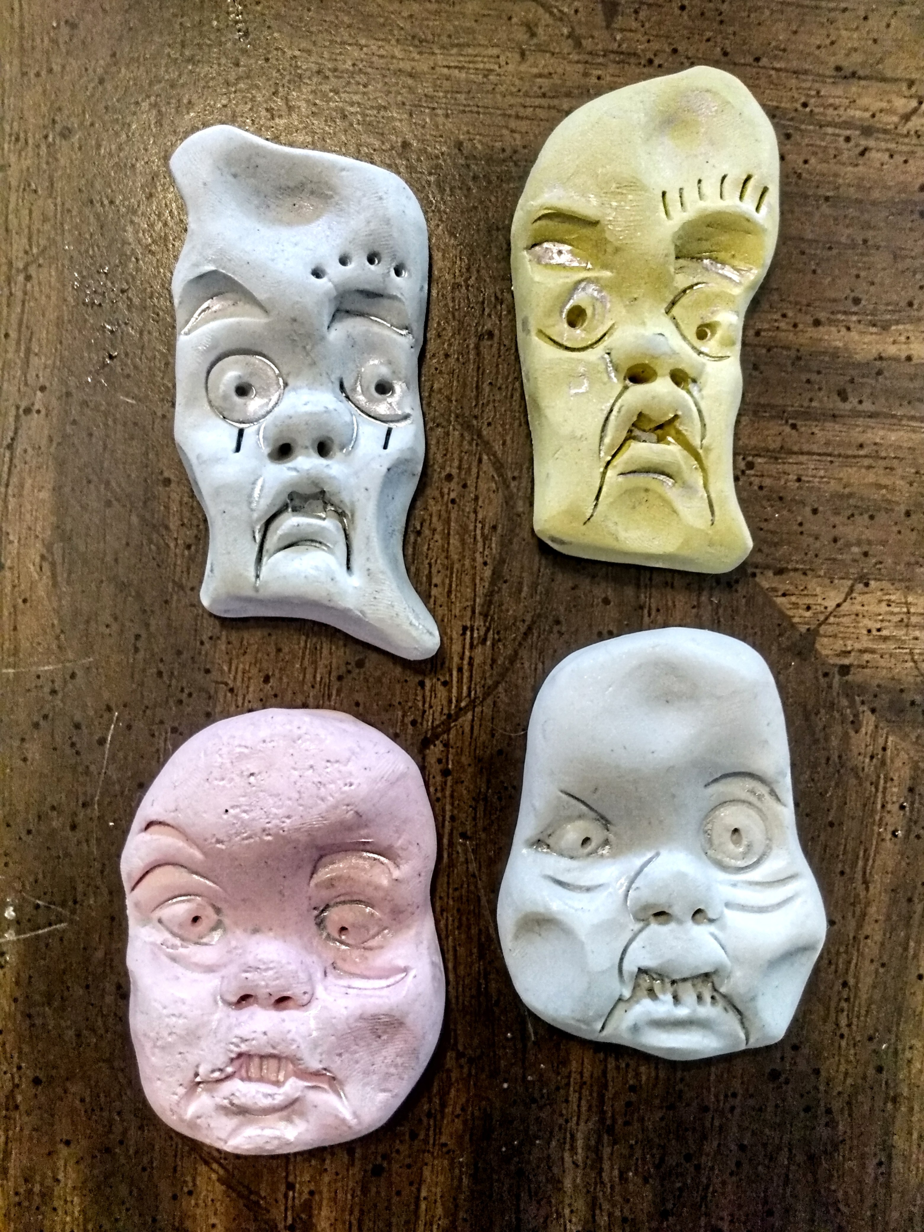Oven Baked Clay Faces – Daniel's Creeptorium